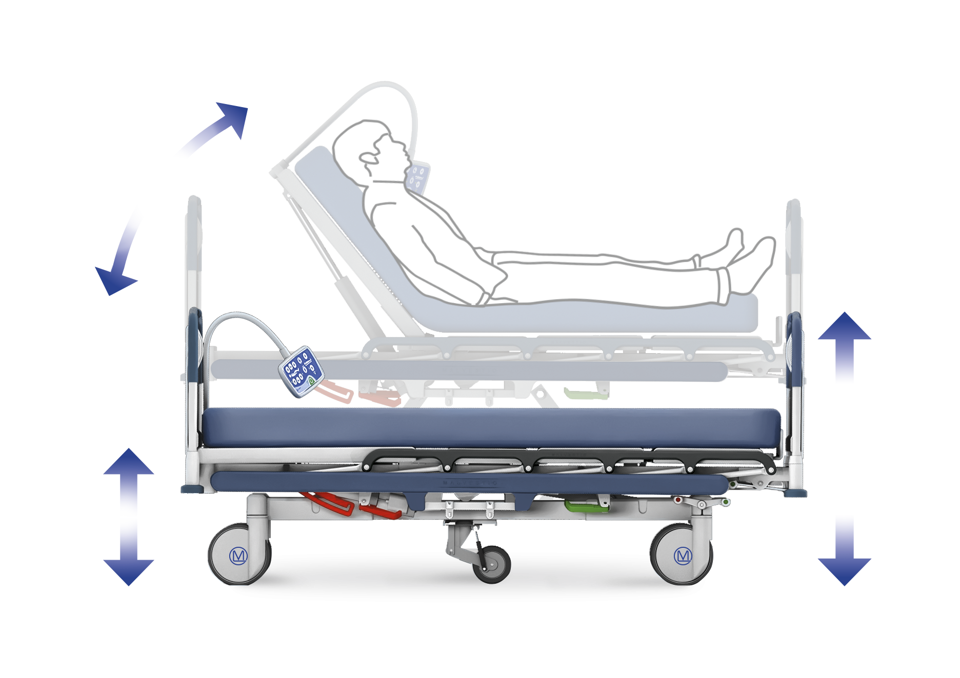 Oneday Stretcher for Wards and Clinics - Malvestio